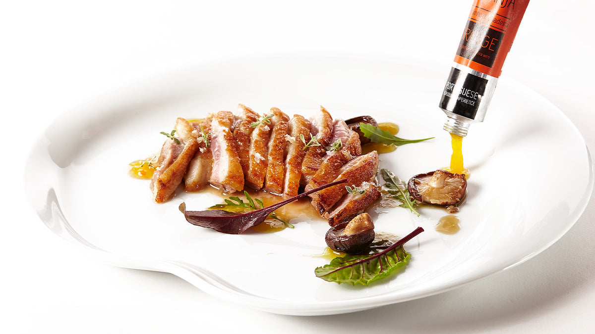 Duck Breast with Sweet and Sour Sauce and Orange Jam with Madeira Wine ...
