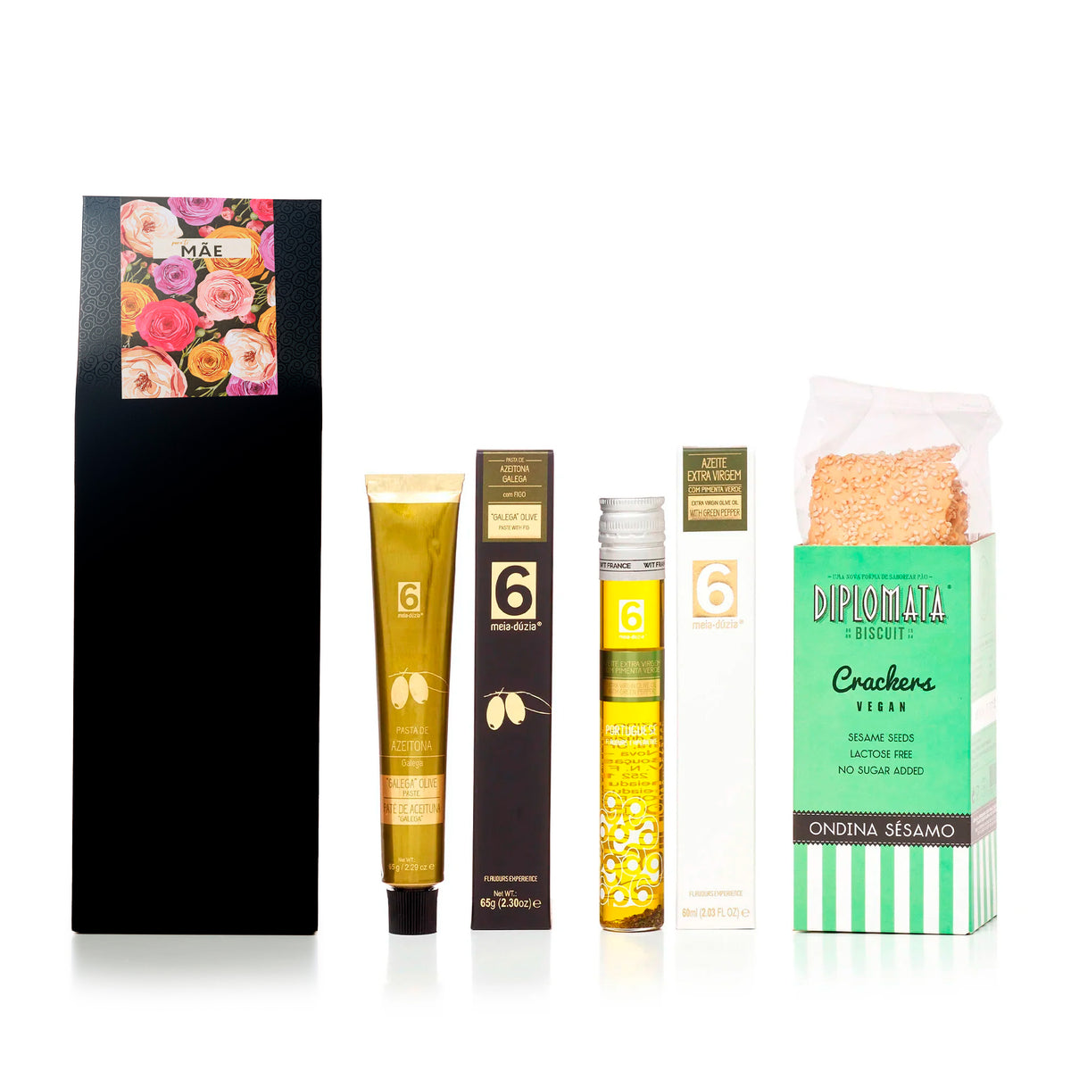 Box Experiência: Azeite + Pasta de Azeitona + Crackers | Presente Dia ...