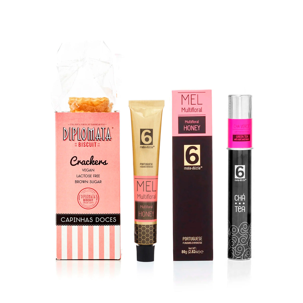 Box Experiência: Mel de Portugal + Chá Aromático + Crackers | Presente ...