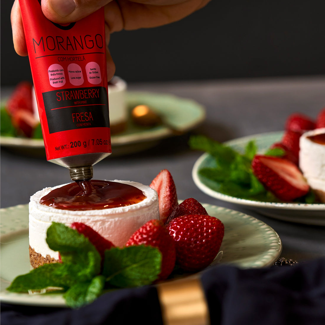 Strawberry Jam with Mint in tube | meia.dúzia®