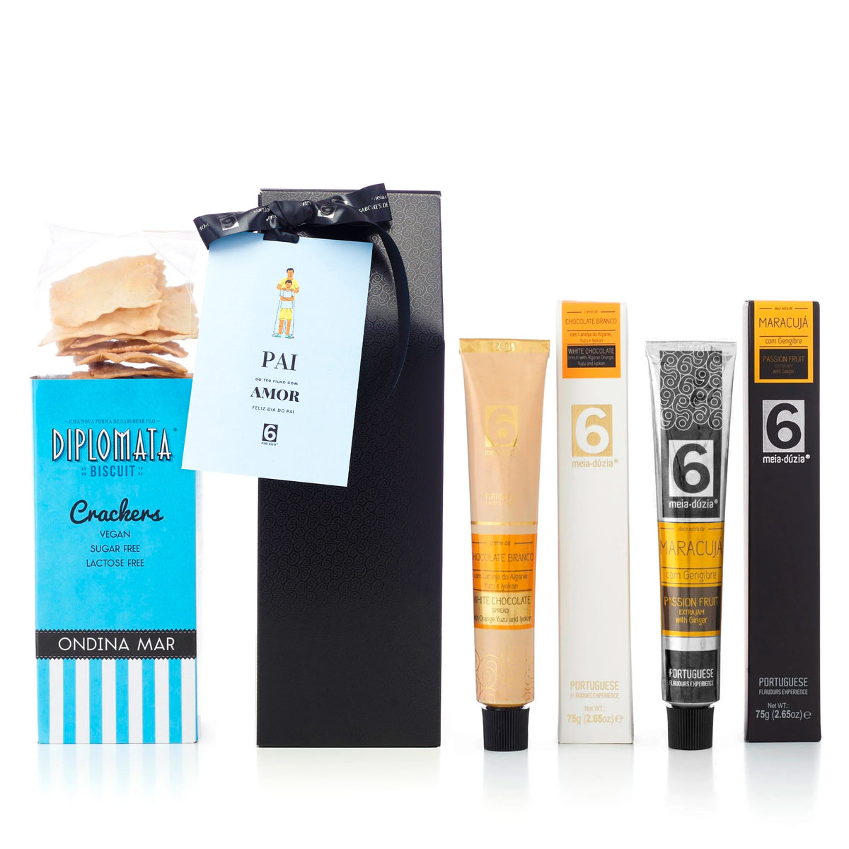 Box Experiência Dia do Pai: Doce + Chocolate Branco + Crackers – meia ...