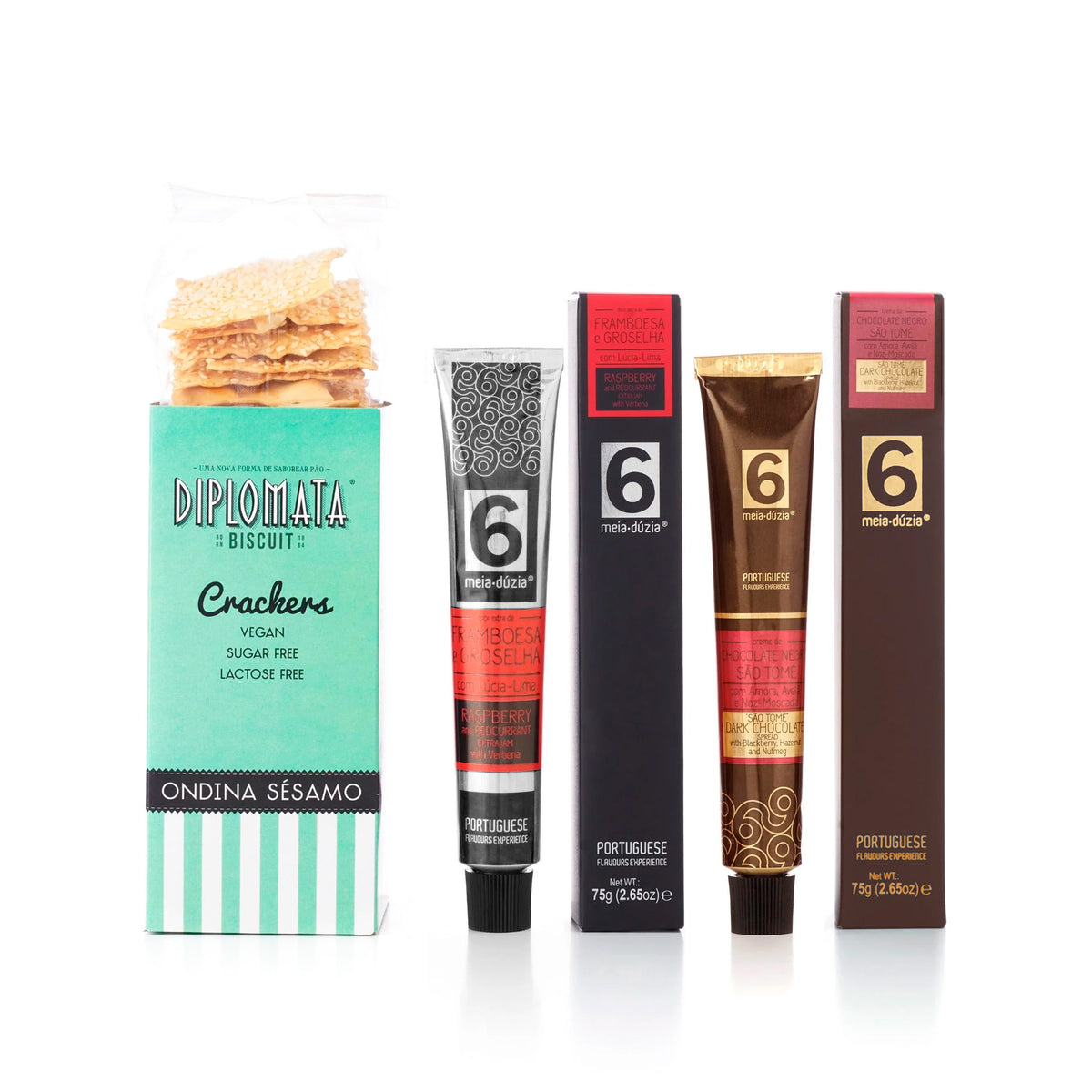 Box Experiência Dia do Pai: Doce + Chocolate Negro + Crackers – meia.dúzia®