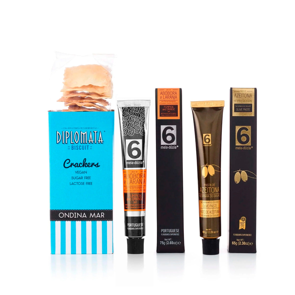 Experience Box - Artisanal Jam + Olive Paste + Crackers | meia.dúzia®